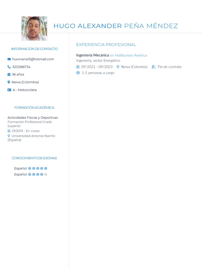 Mi CV Etalentum | PDF
