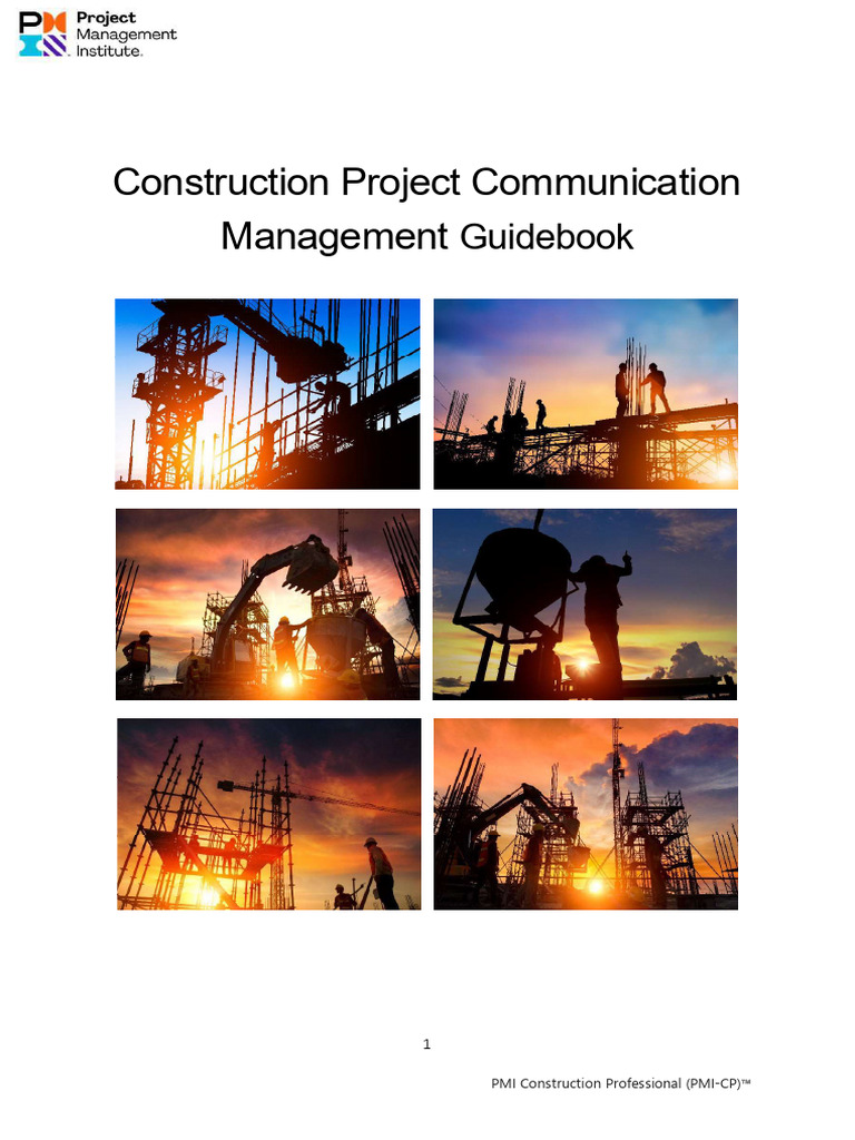 Construction Project Communication Management Guidebook | PDF | Project ...