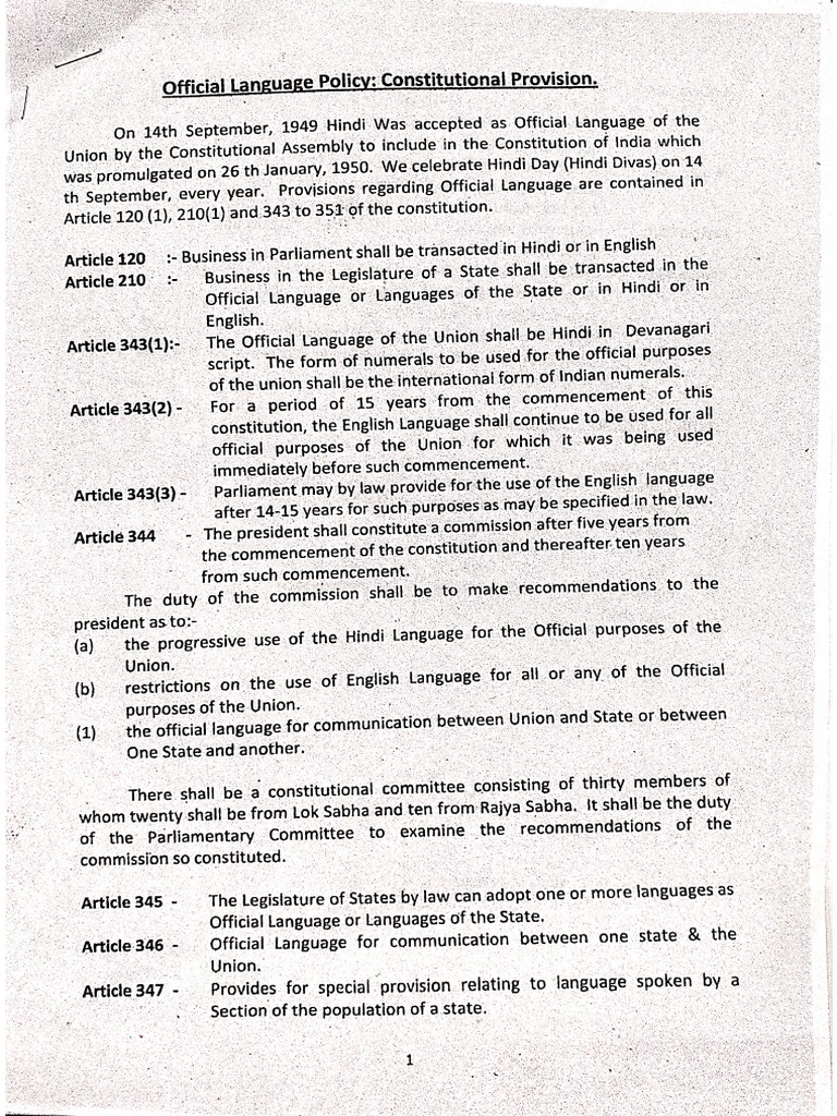 Official Language | PDF