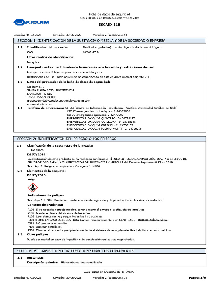 Escaid 110 | PDF | Residuos | Gestión de residuos