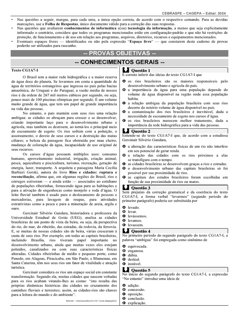 992 Cagepa CG1 01 | PDF | Armazenamento de dados de computador | Nacionalidade