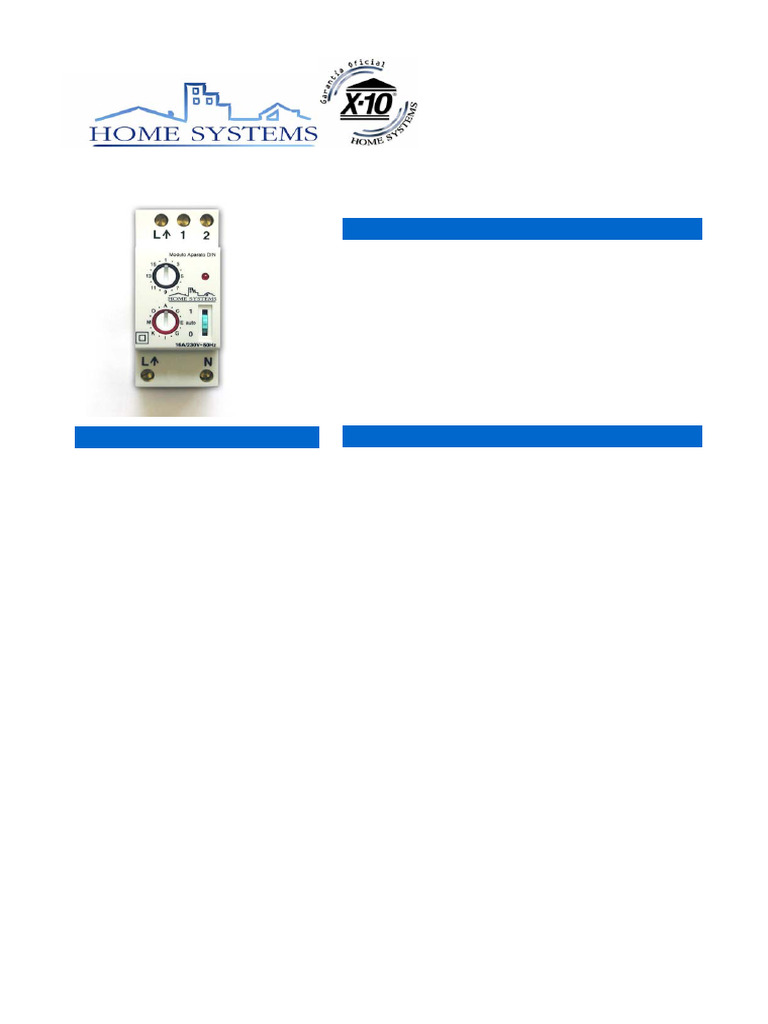 Módulo DIN X-10 para Control de Potencia | PDF | Ingeniería Informática ...