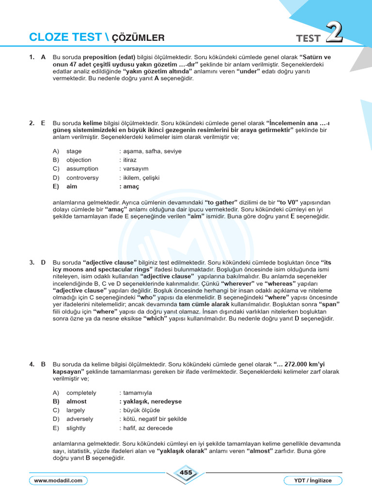 05 Cloze Tests Test 02 | PDF