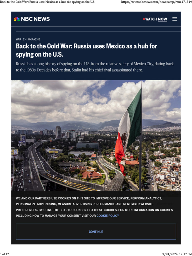 7.back To The Cold War - Russia Uses Mexico As A Hub For Spying On The ...