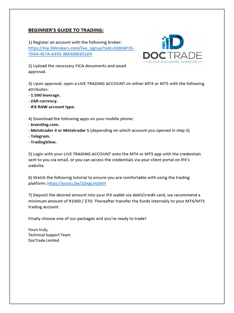 DocTrade Beginner's Guide | PDF