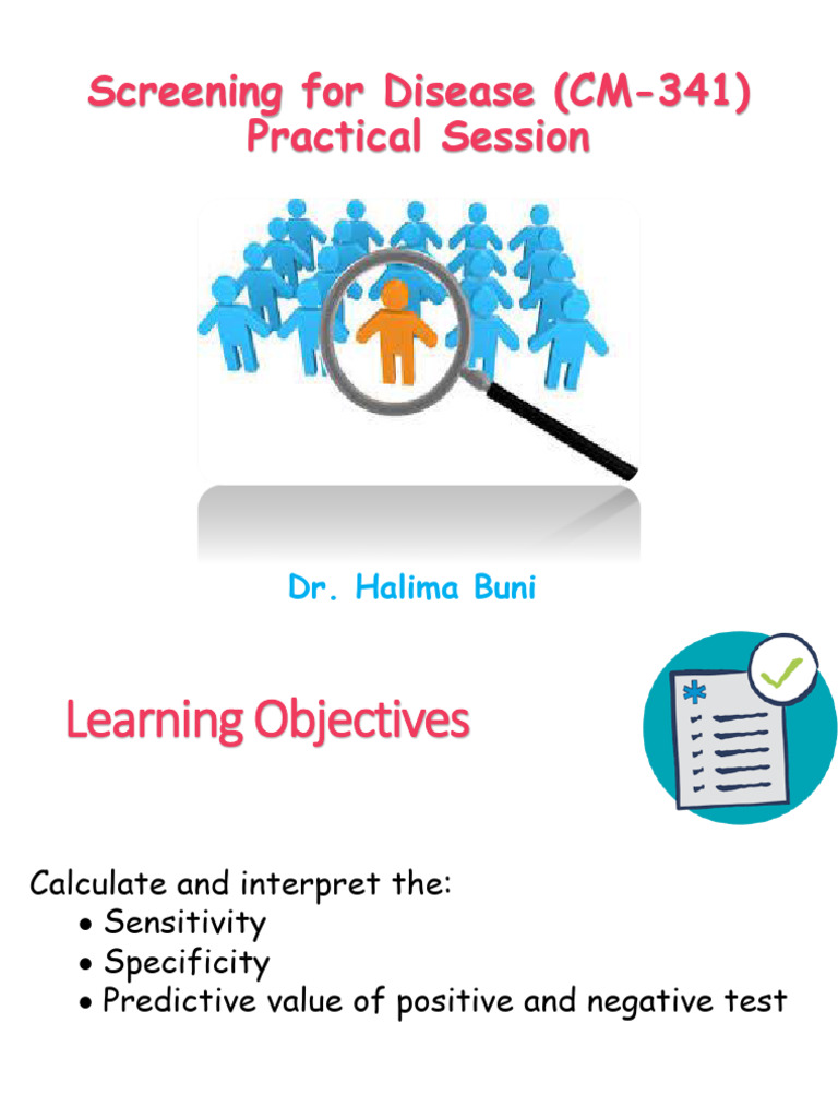 Screening Exercise | PDF | Sensitivity And Specificity | Clinical Medicine