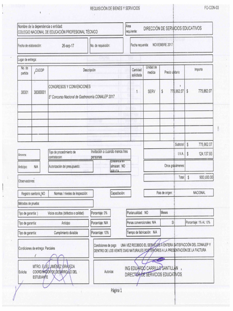 Requisición de Compra | PDF