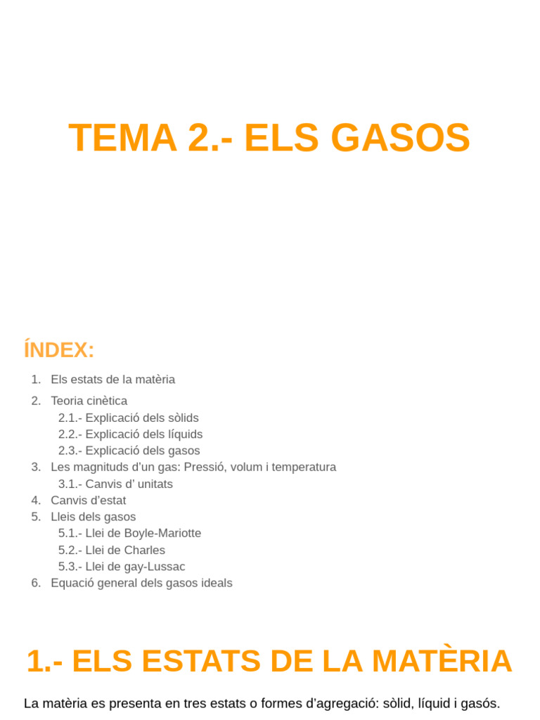 Tema2 - Els Gasos | PDF