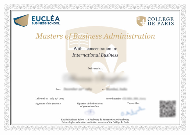 Sample MBA Degree | PDF