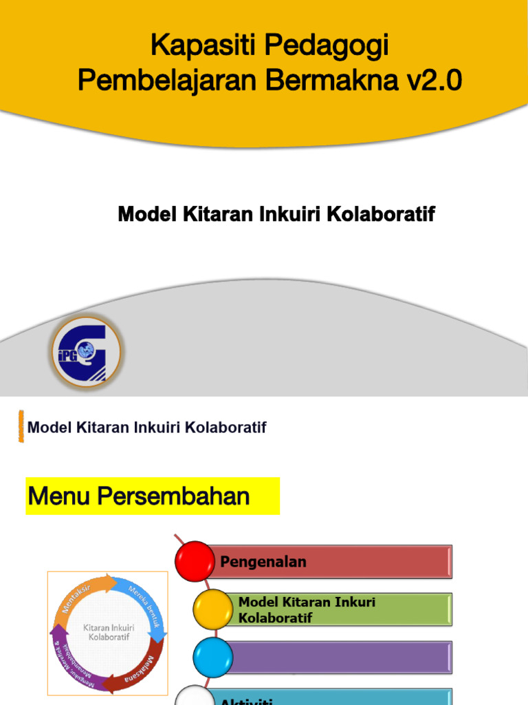 2021 - Model Kitaran Inkuiri Kolaboratif - 24012021 | PDF