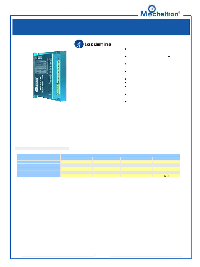 Hybrid Stepper Driver HBS86H 051113 | PDF | Electric Motor | Servomechanism
