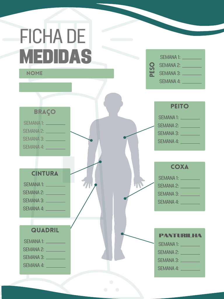 Ficha de Medidas Corporal para Imprimir e Usar em Consulta PDF | PDF