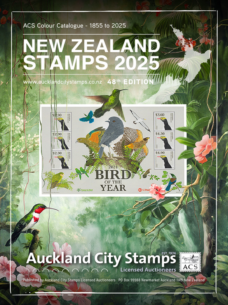 ACS New Zealand Stamps Catalogue 2025 | PDF | Philately | Postage Stamp