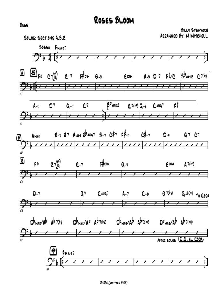Roses Bloom-Bass | PDF