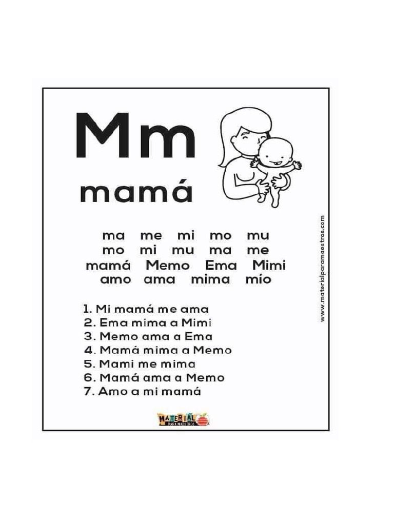 Lectura Letra M | PDF