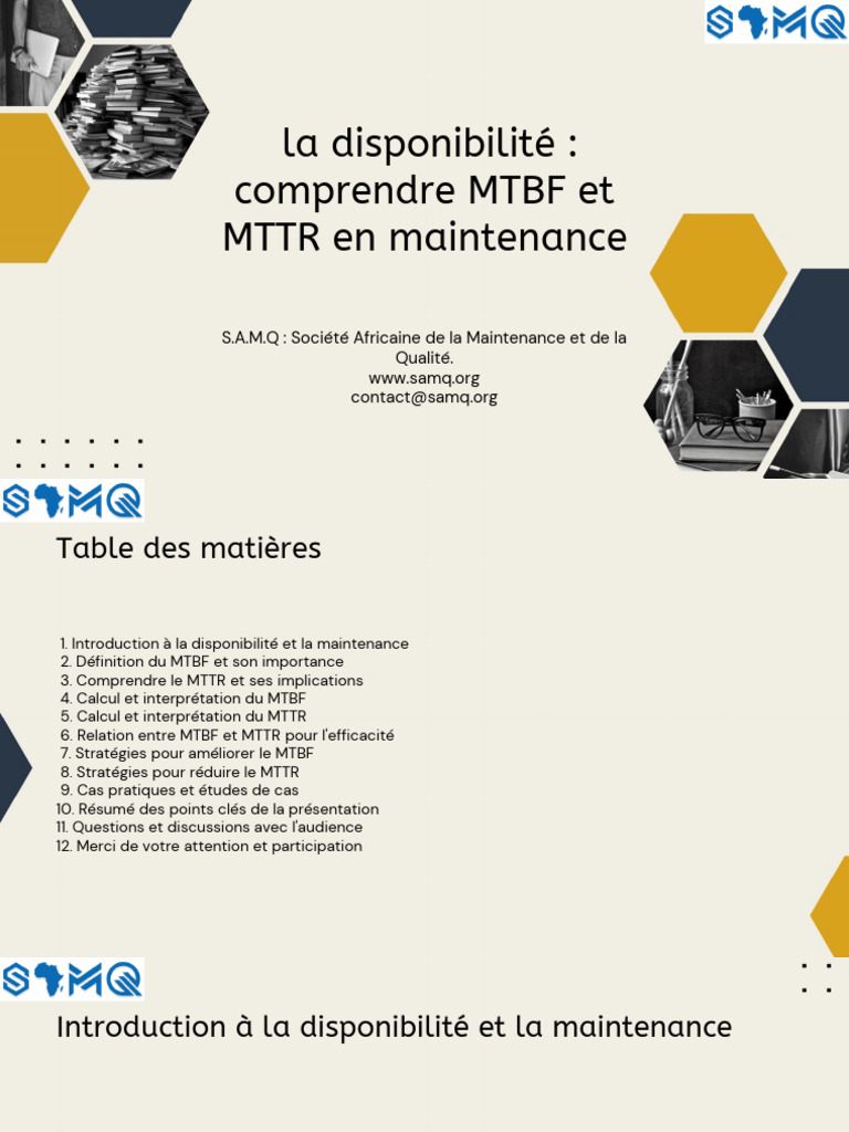 MTBF et MTTR : Optimiser la disponibilité | PDF | Ordinateurs