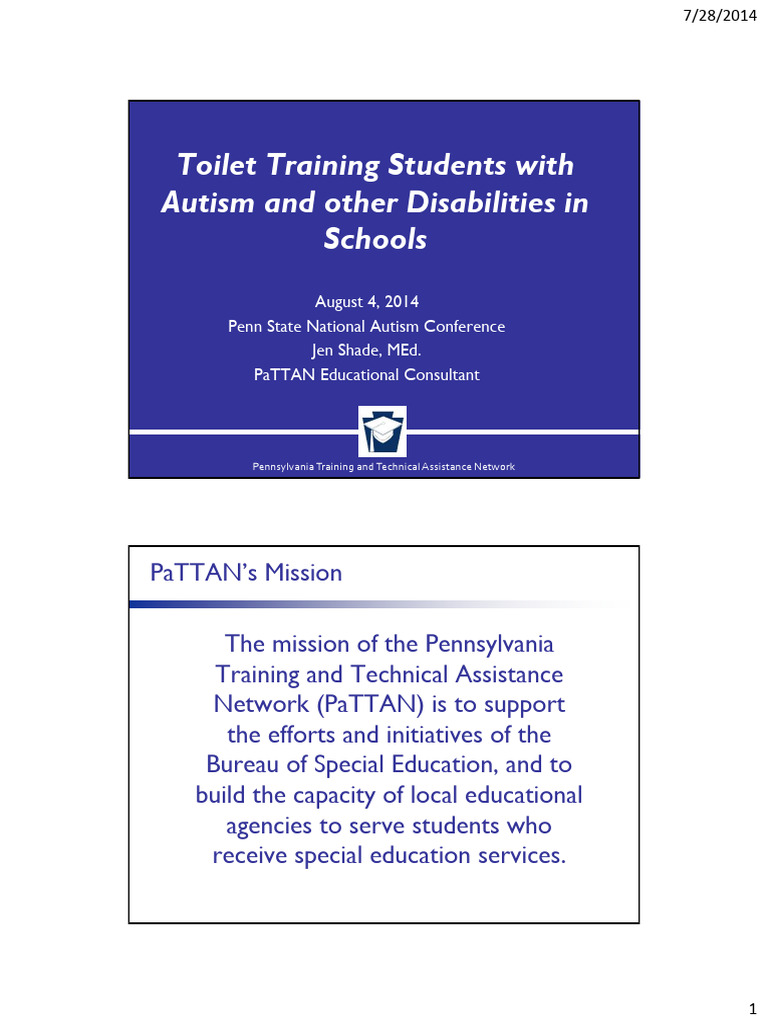 Autism Toilet Training Guide | PDF | Reinforcement | Individualized ...