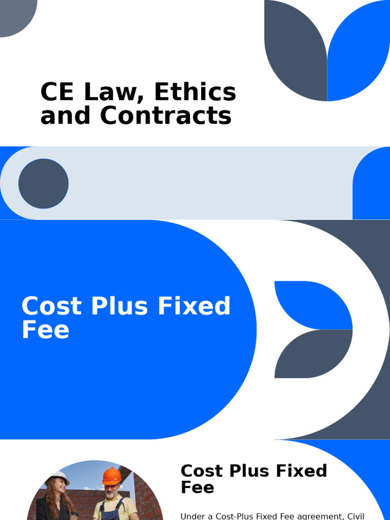 Cost-Plus Fixed Fee in Civil Engineering | PDF | Cost | Fee