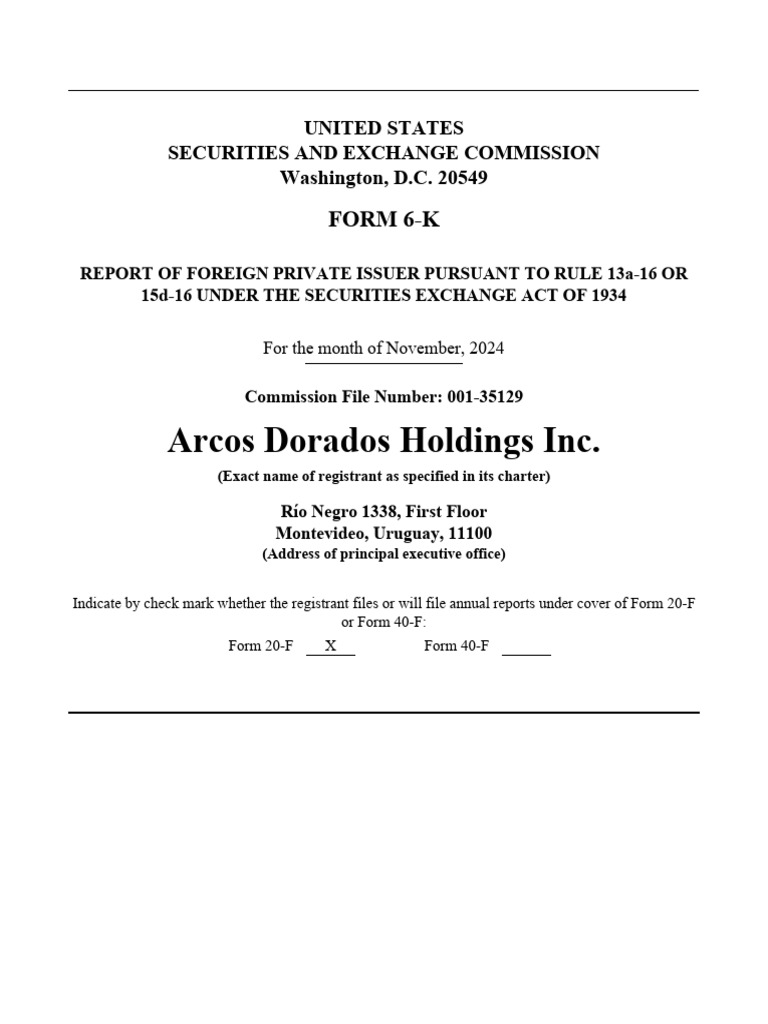 Arcos Dorados Financial Report Q3 2024 | PDF | Equity (Finance) | Dividend