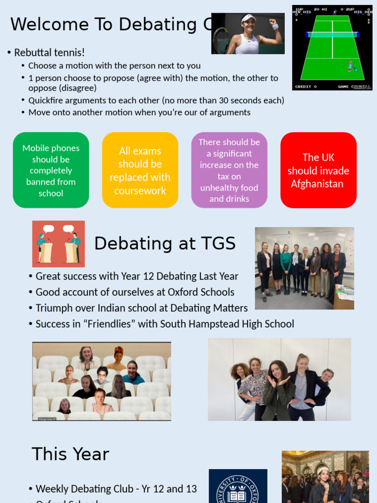 Rebuttal Tennis in Debating Club | PDF