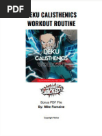 Entrenamiento Completo de Deku | PDF
