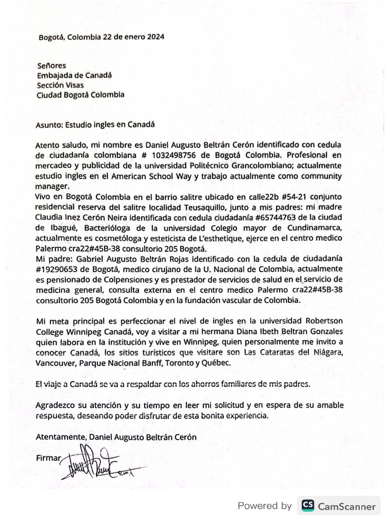 Carta Embajada | PDF