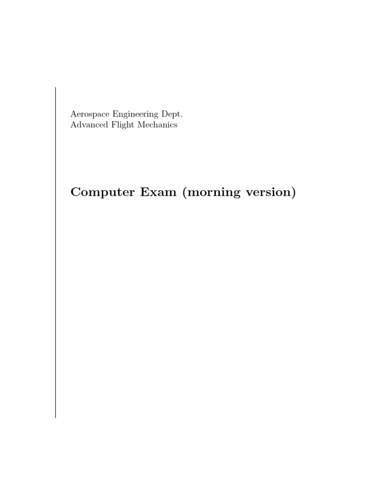 Morning Version | PDF | Control Theory | Eigenvalues And Eigenvectors