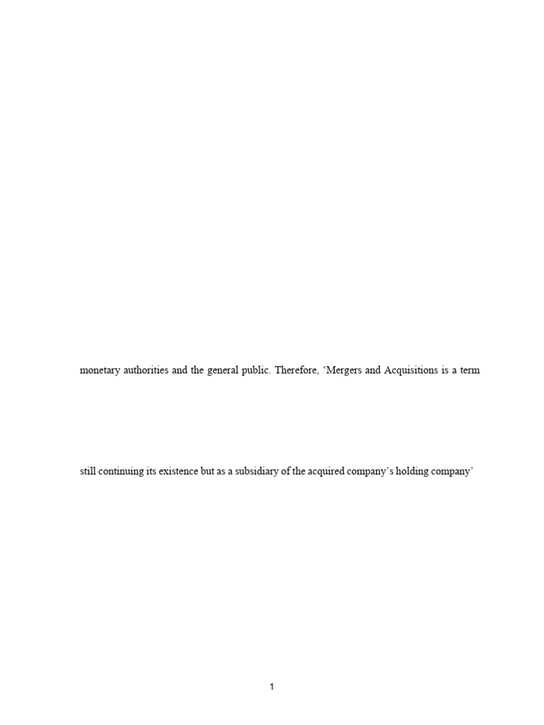 Mrs Adam Body | PDF | Mergers And Acquisitions | Banks