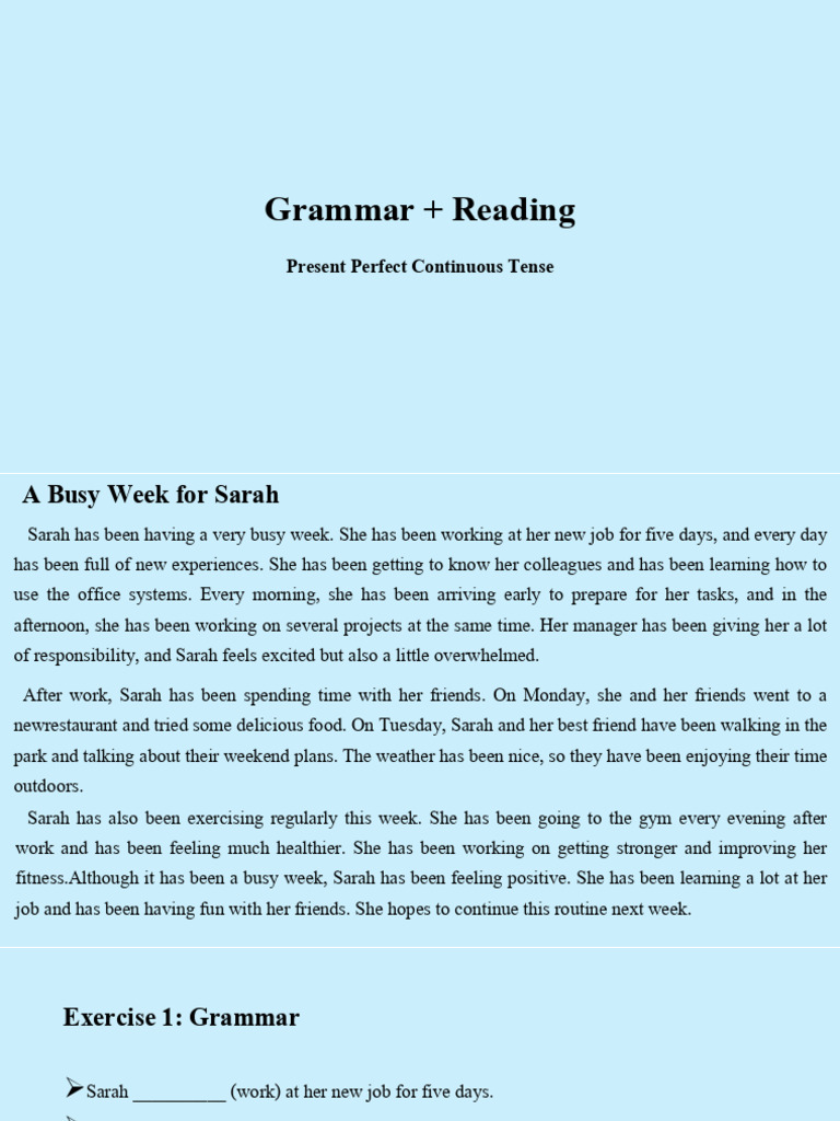 Grammar Reading | PDF