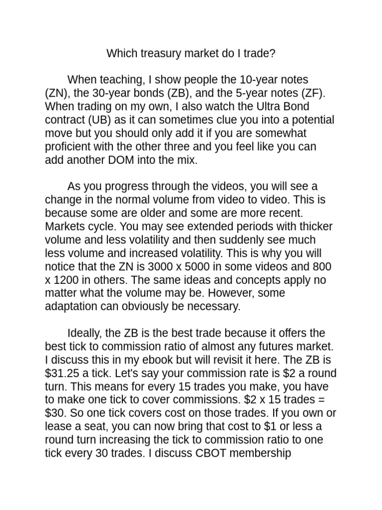 12 Which Treasury Market Do I Trade | PDF | Economies | Private Sector