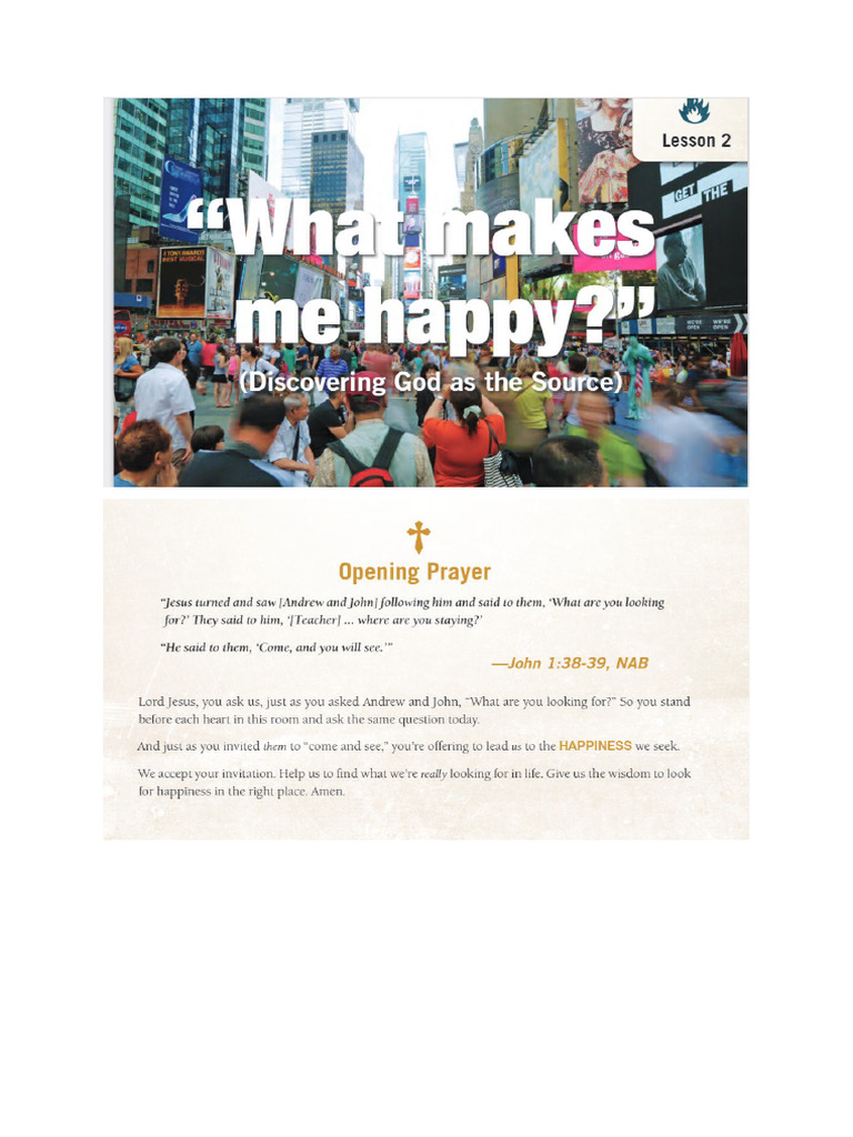 Lesson-2 What Makes Me Happy - Student Workbook | PDF