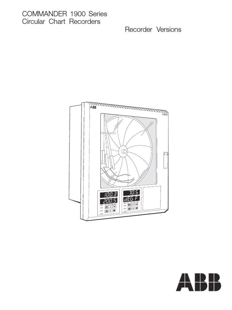 ABB Commander 1900 Series Circle Chart Recorder Operating Guide | PDF | Specification (Technical ...