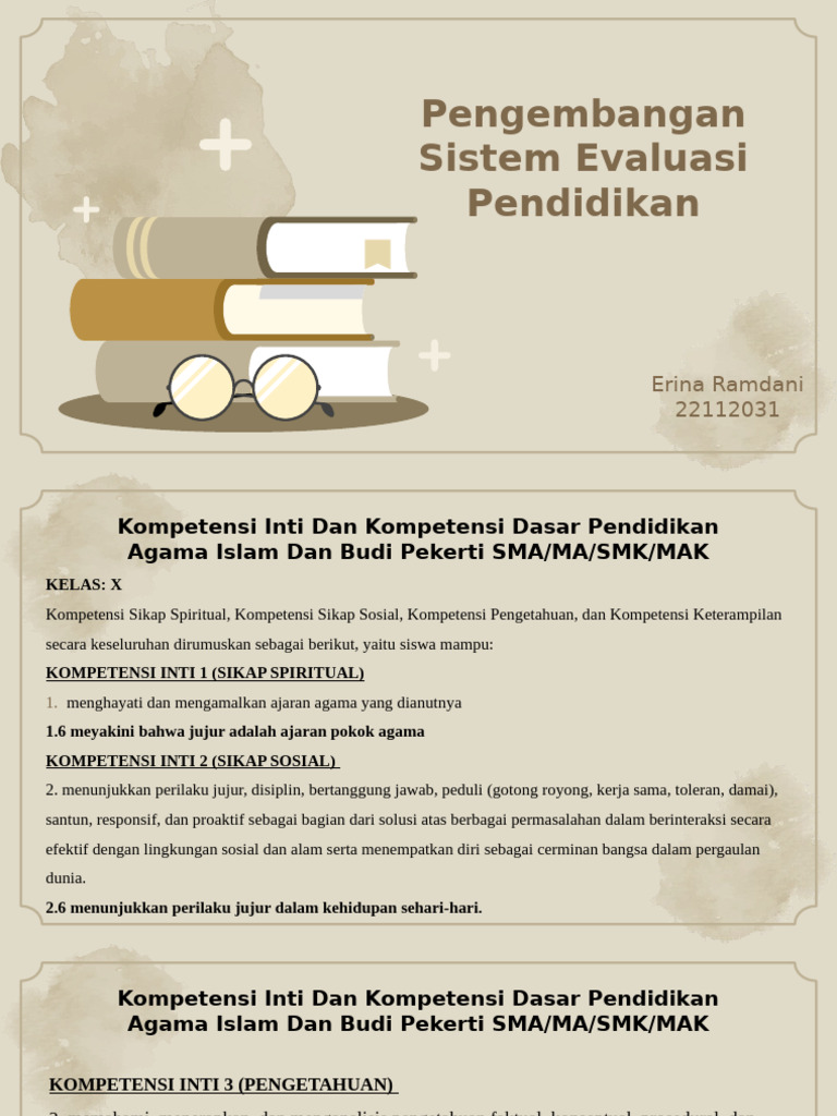 Pengembangan Sistem Evaluasi Pendidikan | PDF | Pengembangan Diri ...