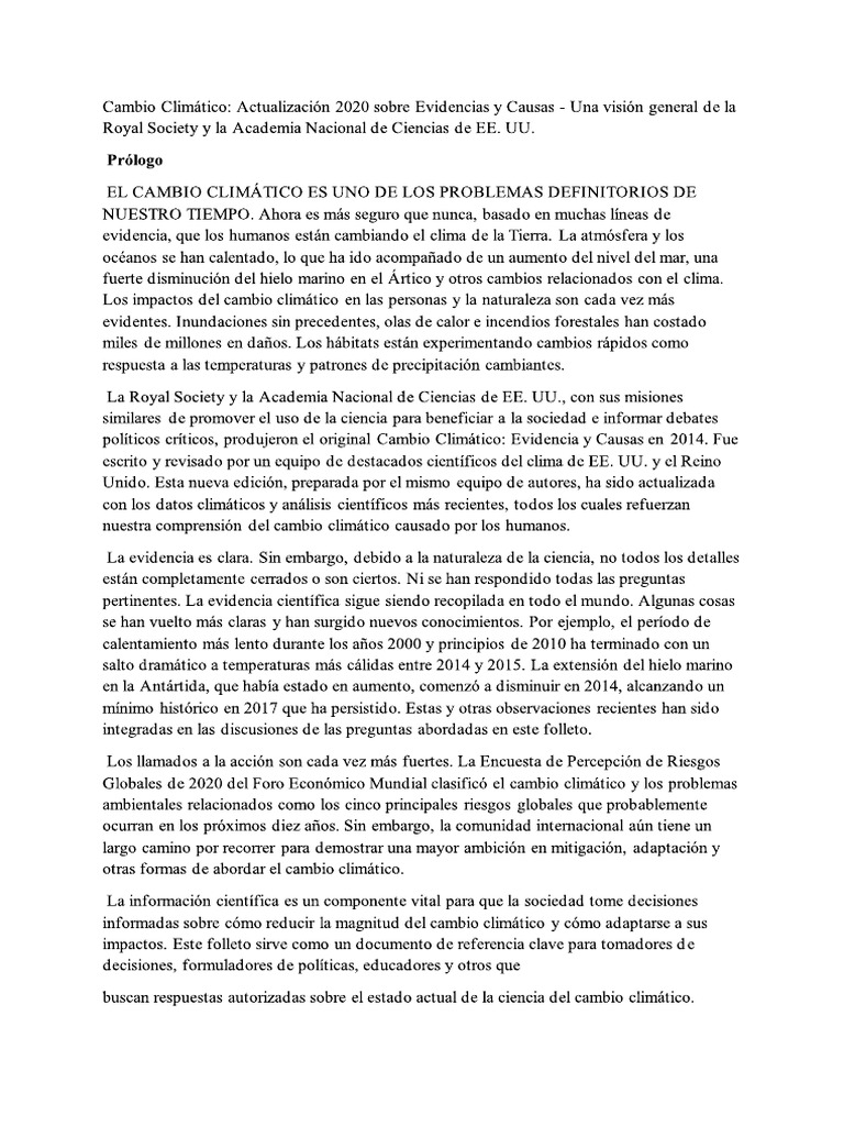 Climate Change Evidence & Causes | PDF