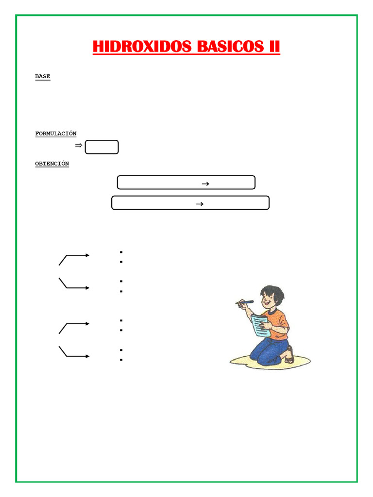 HIDROXIDOS BASICOS II | PDF | Ácido | Hidróxido