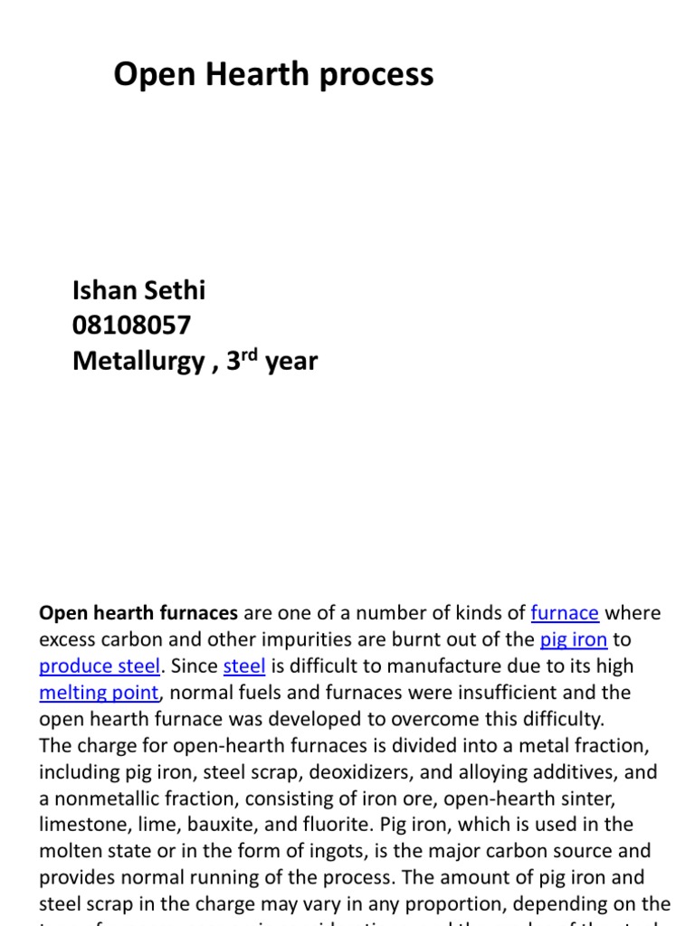 08108057-Open Hearth Process | PDF