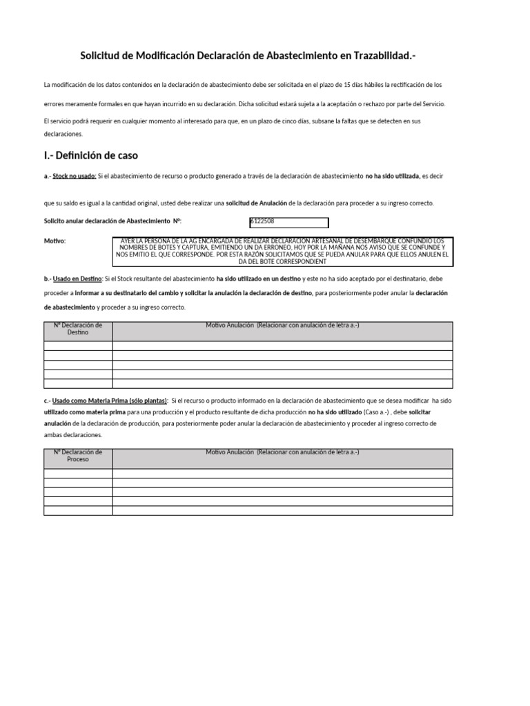 Formato Solicitud de Modificacion Plantas y Comercializadoras | PDF