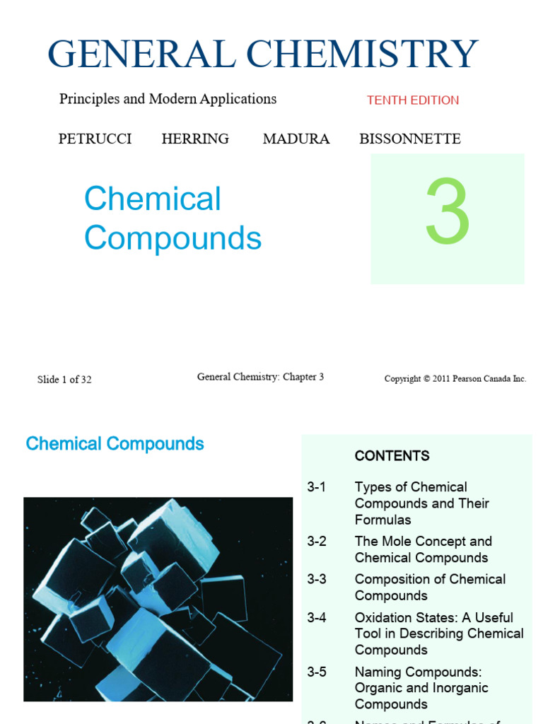 Chemical Compounds Chapter - 03 - Lecture | PDF | Chemical Compounds | Ion