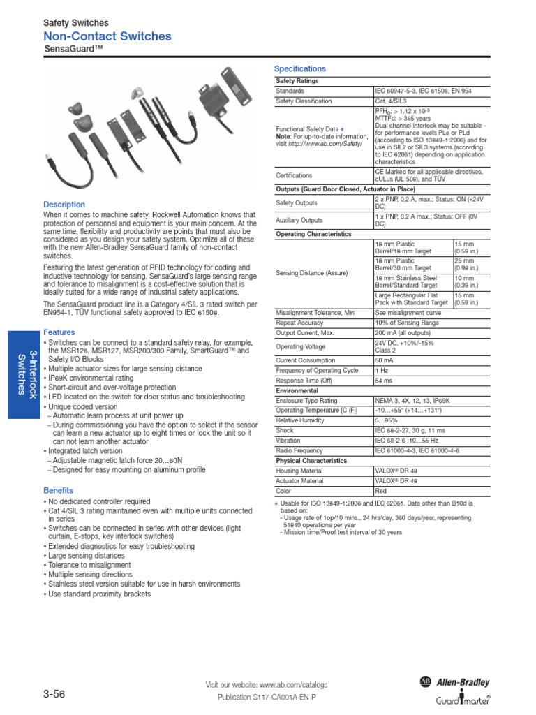 Non-Contact Switches | PDF | Relay | Switch