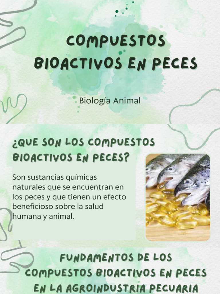 Compuestos Bioactivos en Peces: Beneficios y Usos | PDF ...