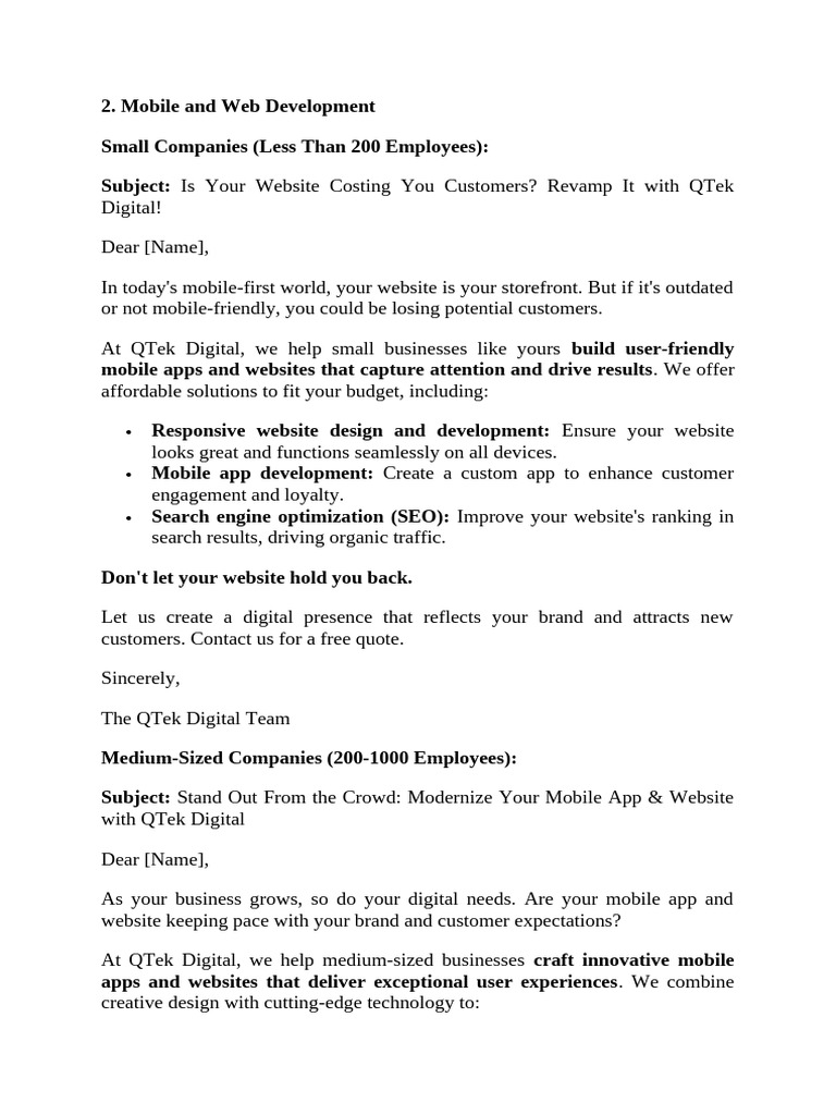 Mobile And Web Development Template Pdf Web Development Mobile App