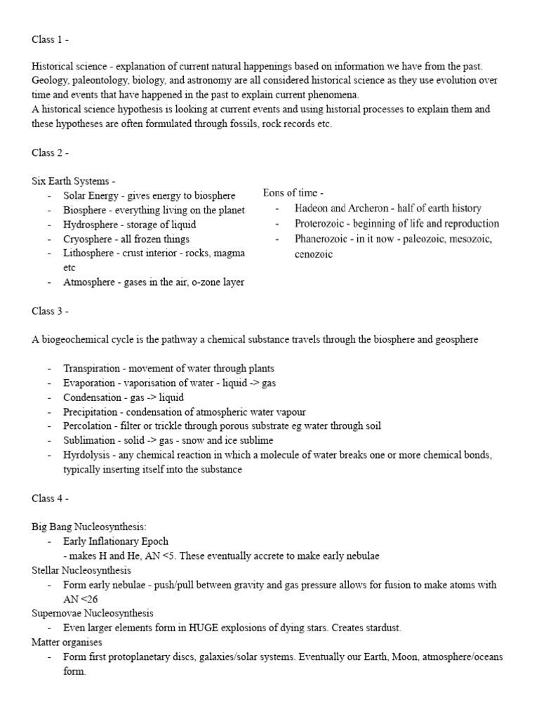 ERTH 103 Study Guide | PDF | Applied And Interdisciplinary Physics ...