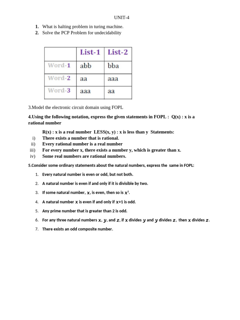 Unit4 Tutorial | PDF