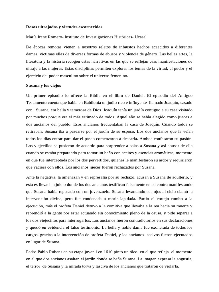 La Rosa Ultrajada y La Virtud Escarnecida | PDF