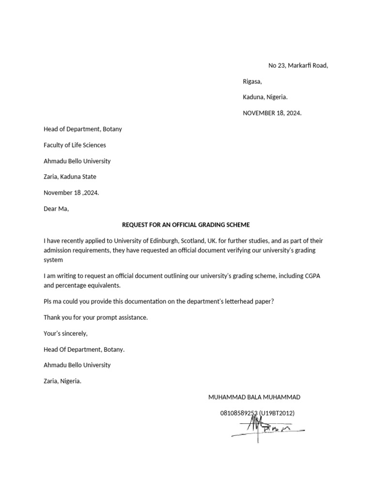 An Official University Scheme | PDF