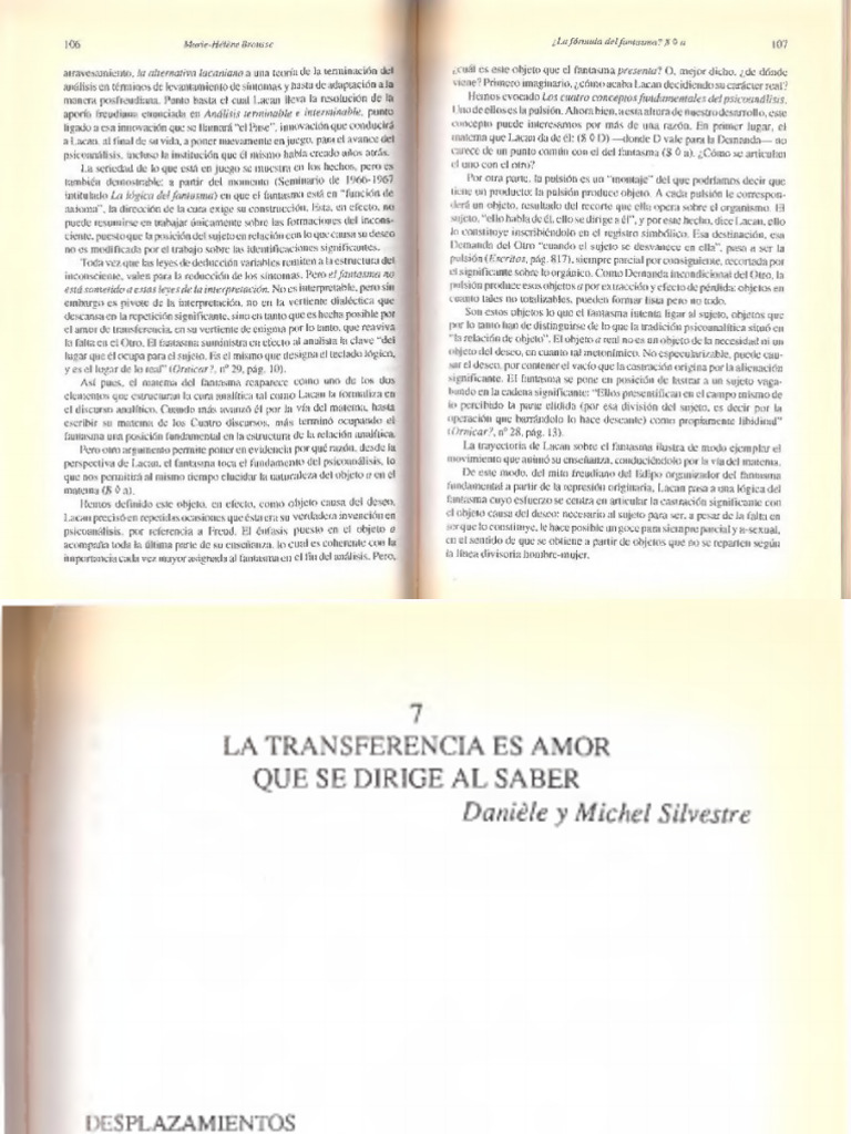 51-60 Presentación Lacan | PDF | Psicoanálisis | Mente inconsciente