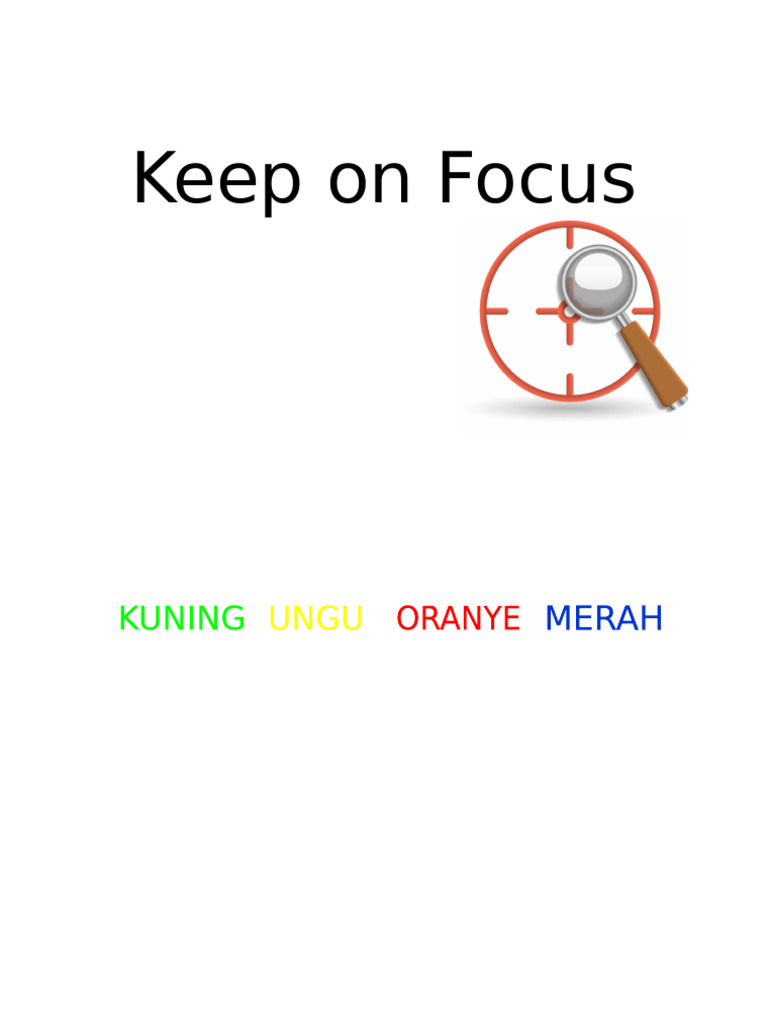 Keep On Focus | PDF