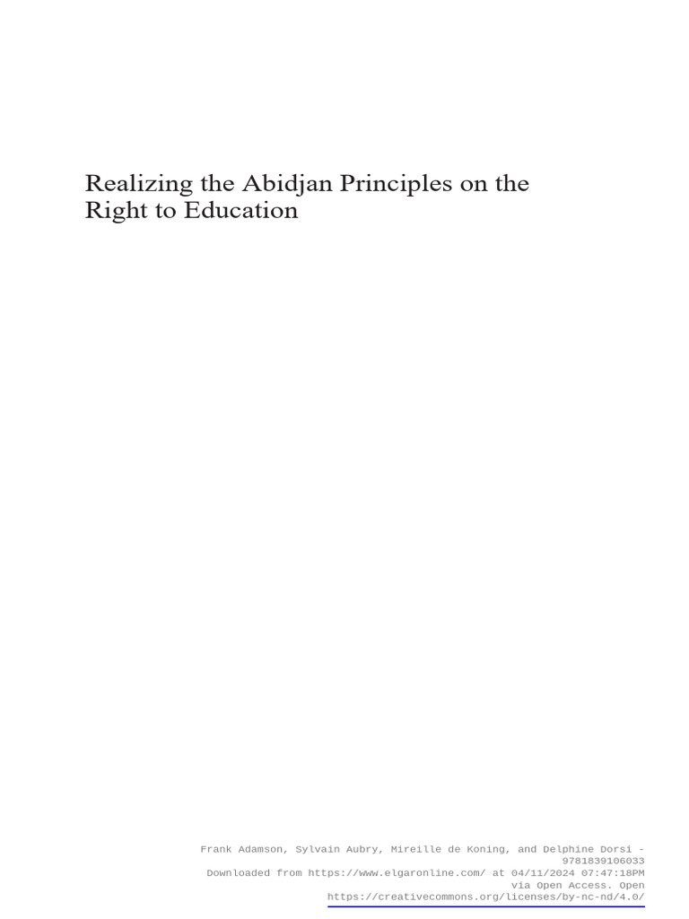 Adamson Et Al (2021) Realizing The Abidjan Principles On The Right To ...