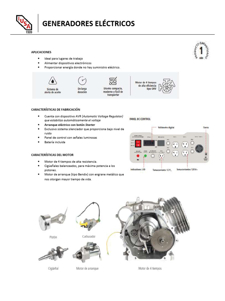 Generador El Ctrico 1 | PDF | Generador eléctrico | Motores