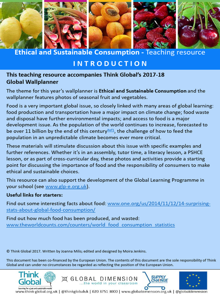 Ethical Consumption Teaching Resource | PDF | Genetically Modified ...